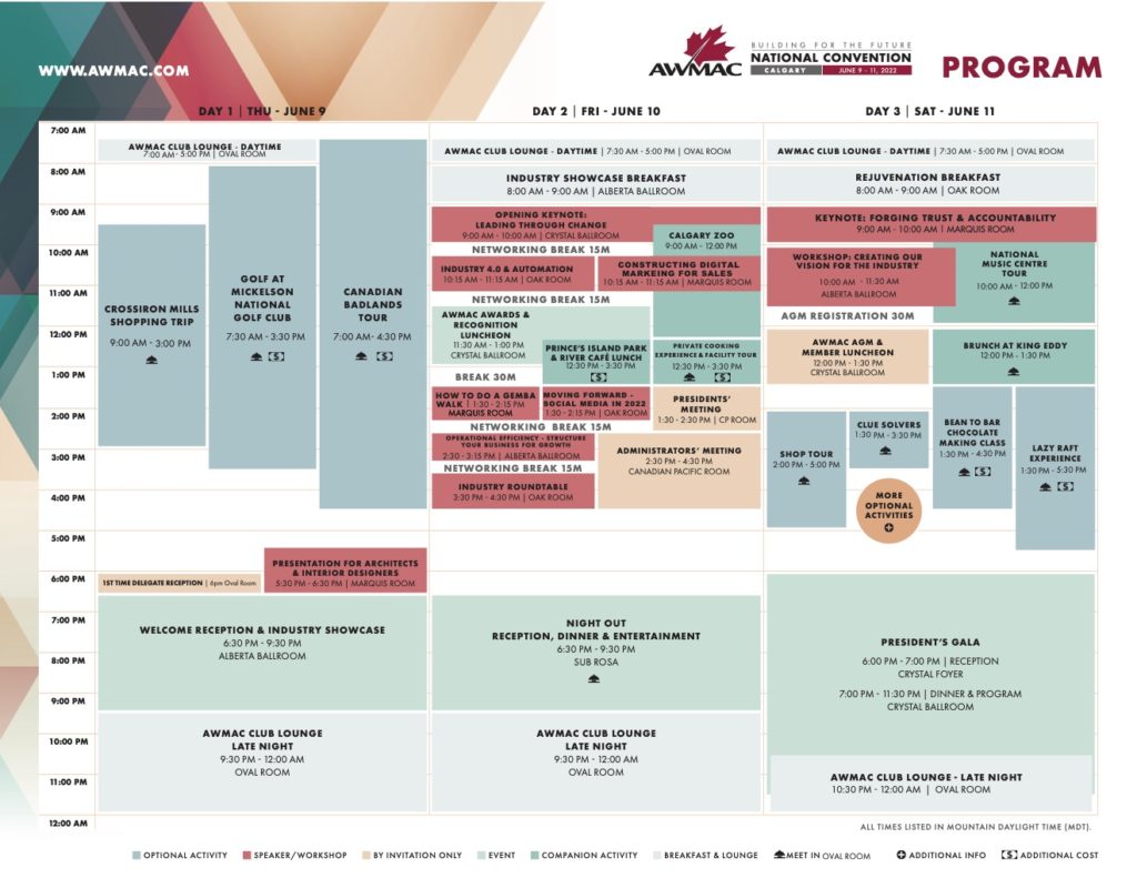 Program – Architectural Woodwork Manufacturers Association of Canada